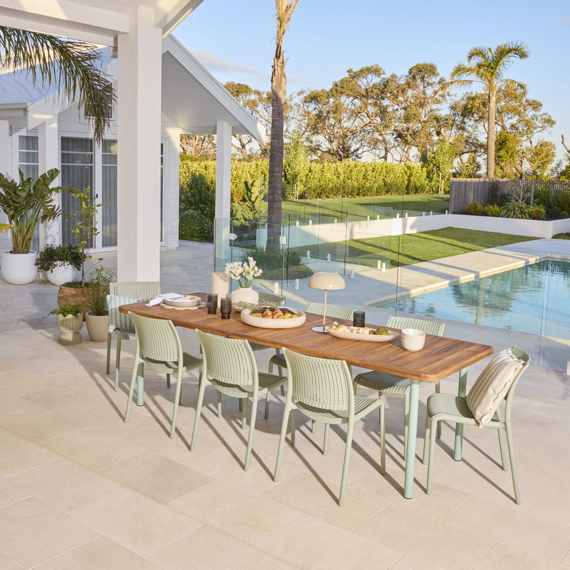 Ellie Outdoor Dining Table 260cm Smoke Green – Early Settler Australia