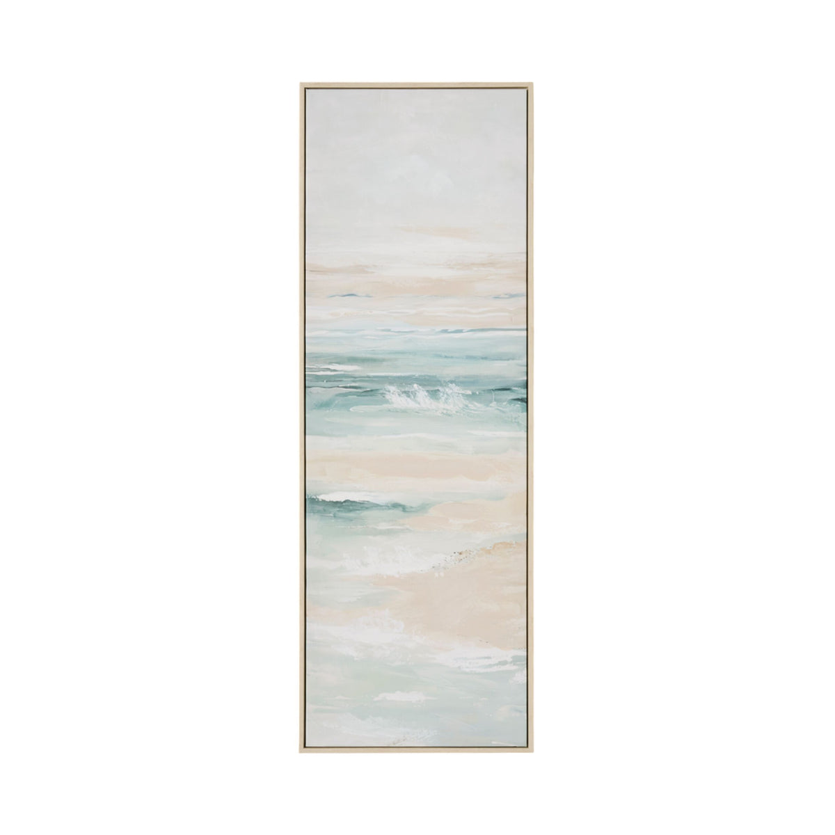 Narrow Ocean Framed Canvas Print 42.5x122.5cm – Early Settler Australia