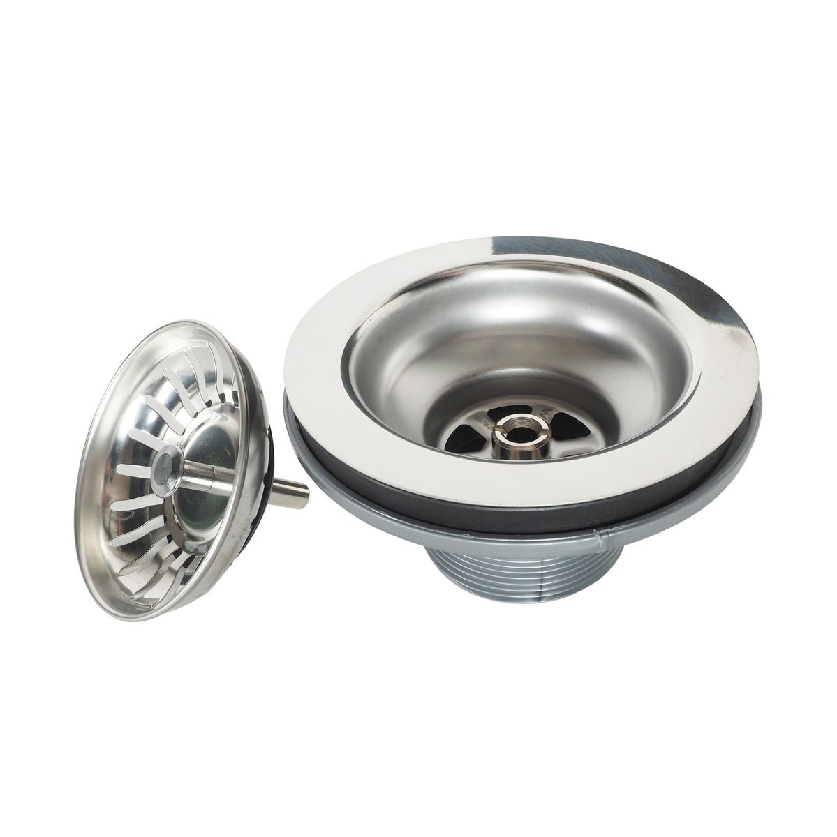 Kitchen Basket Waste & Plug 90mm suits Single & Double Butler, Apron ...