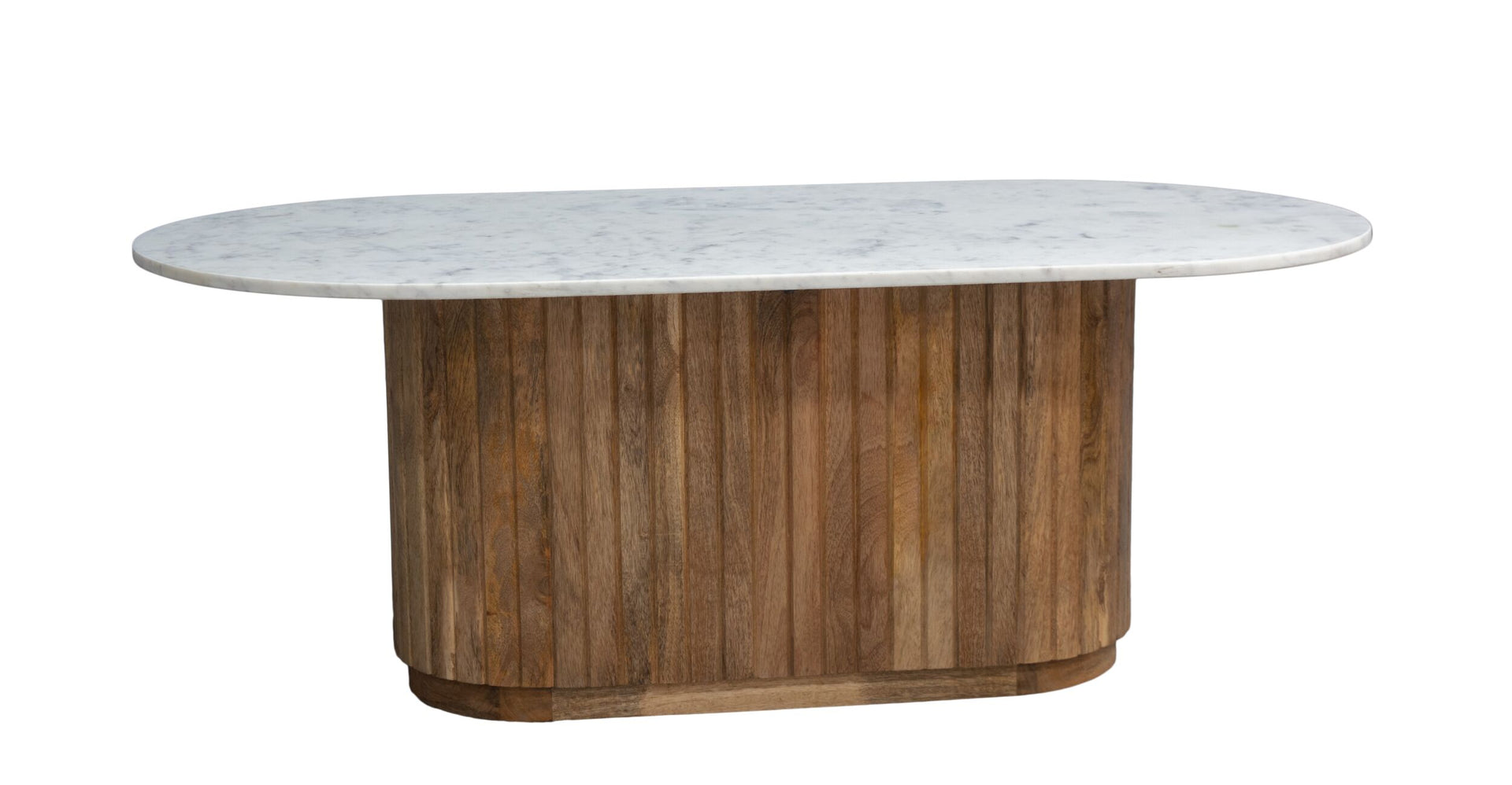 Cassius Coffee Table Oval Marble Top White – Early Settler Australia