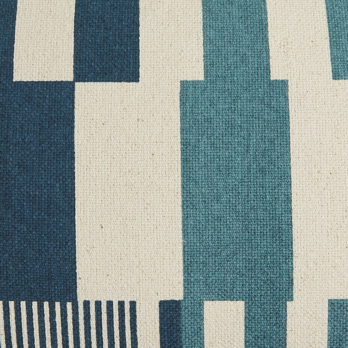 Keys Colourblock Fringed Cushion 35x55cm – Early Settler Australia