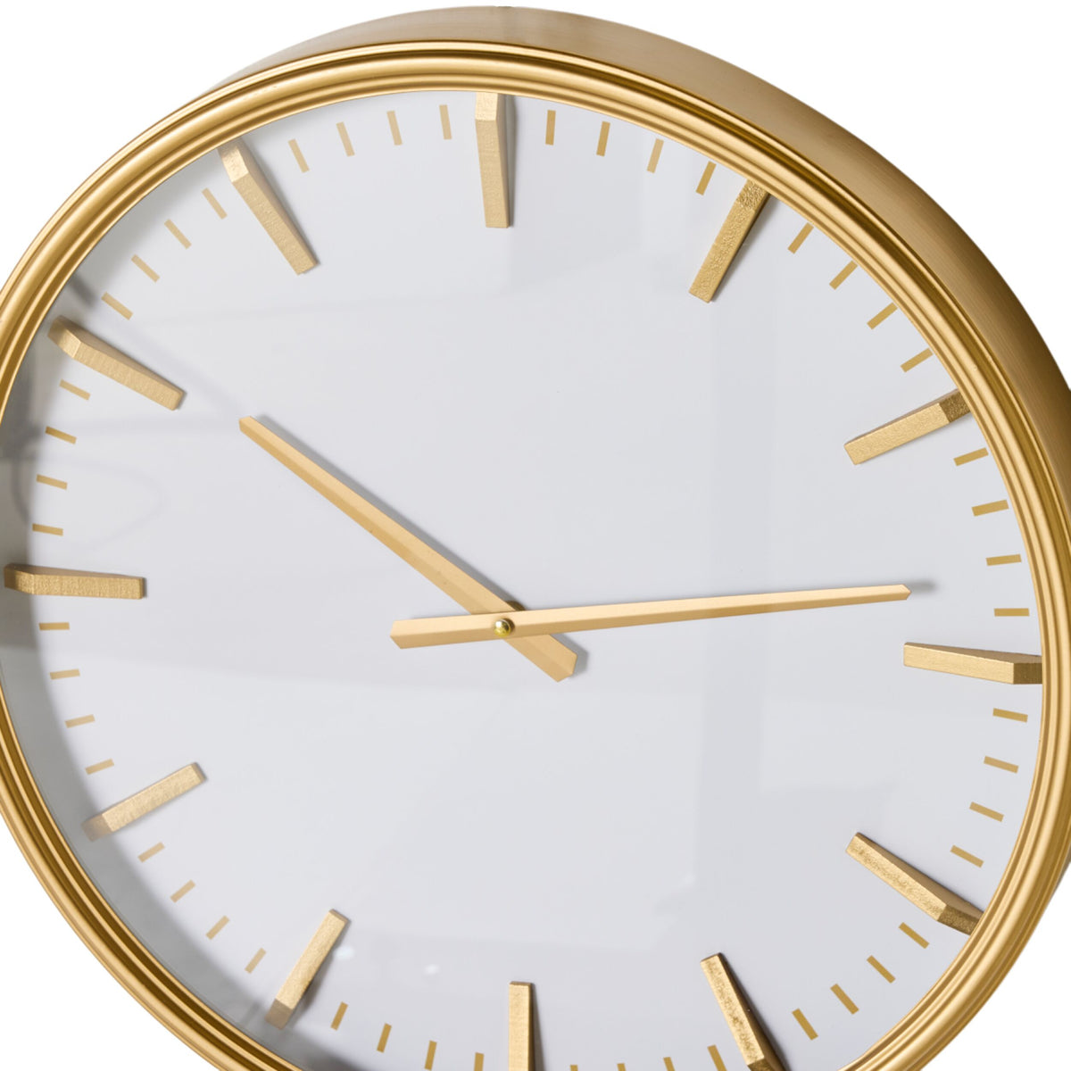Manhattan Wall Clock Gold 48x48x7.7cm – Early Settler Australia
