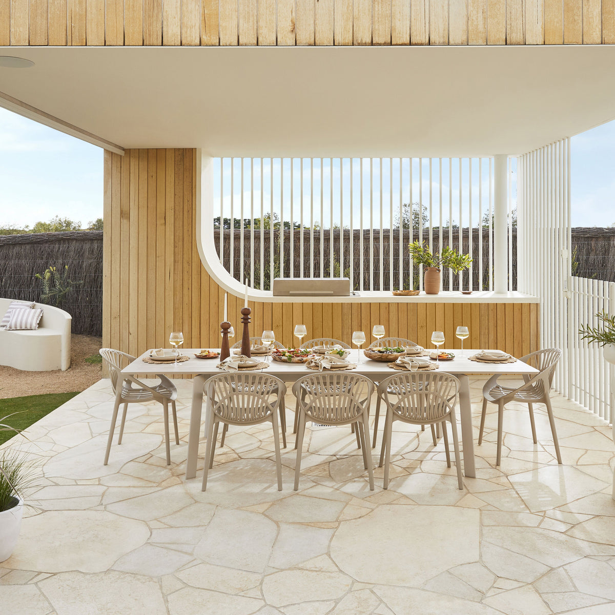 Santana Aluminium Extension Table 200cm (Ext 300cm) Taupe – Early ...