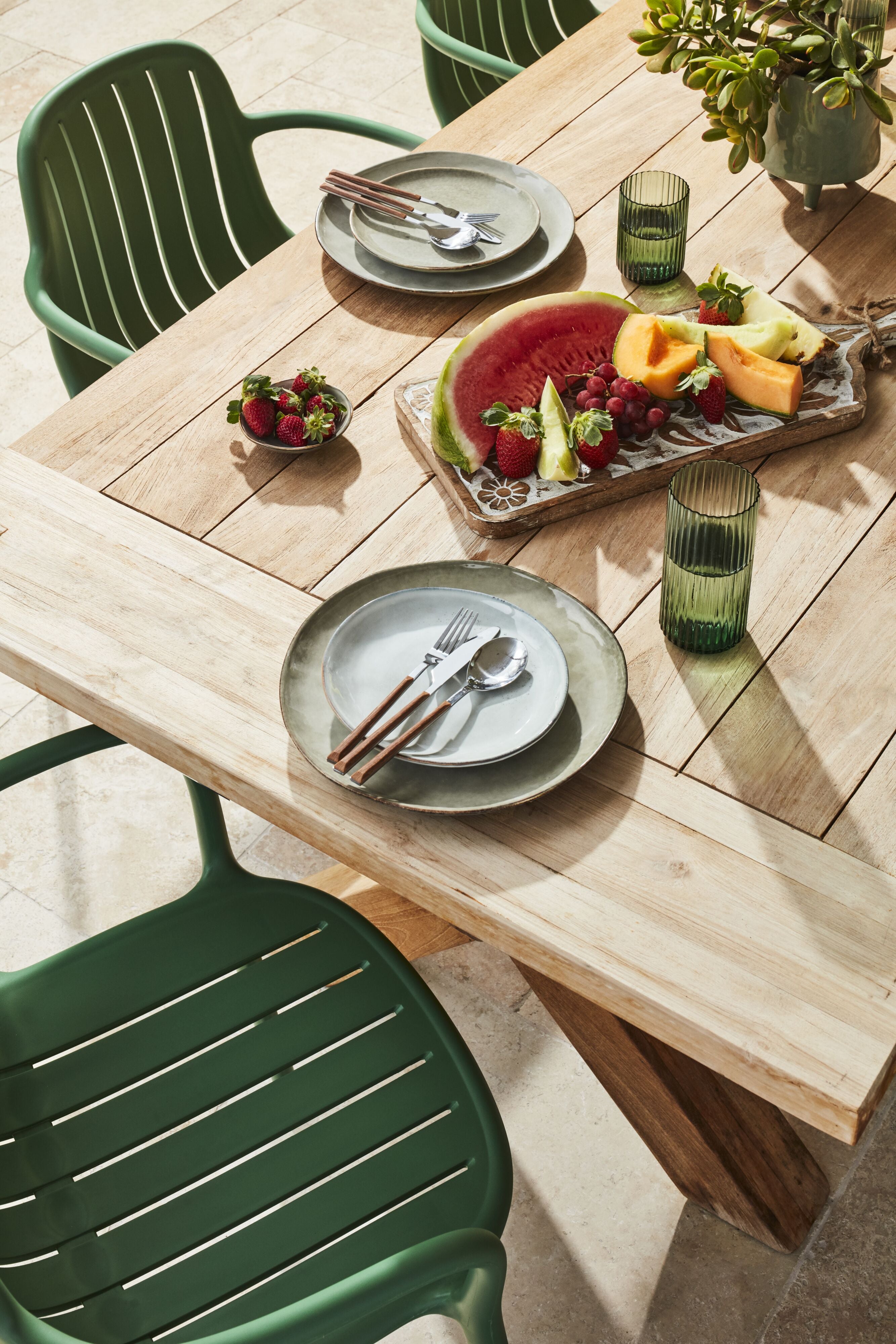 Reclaimed Teak Cross Leg Dining Table 400cm – Early Settler AU