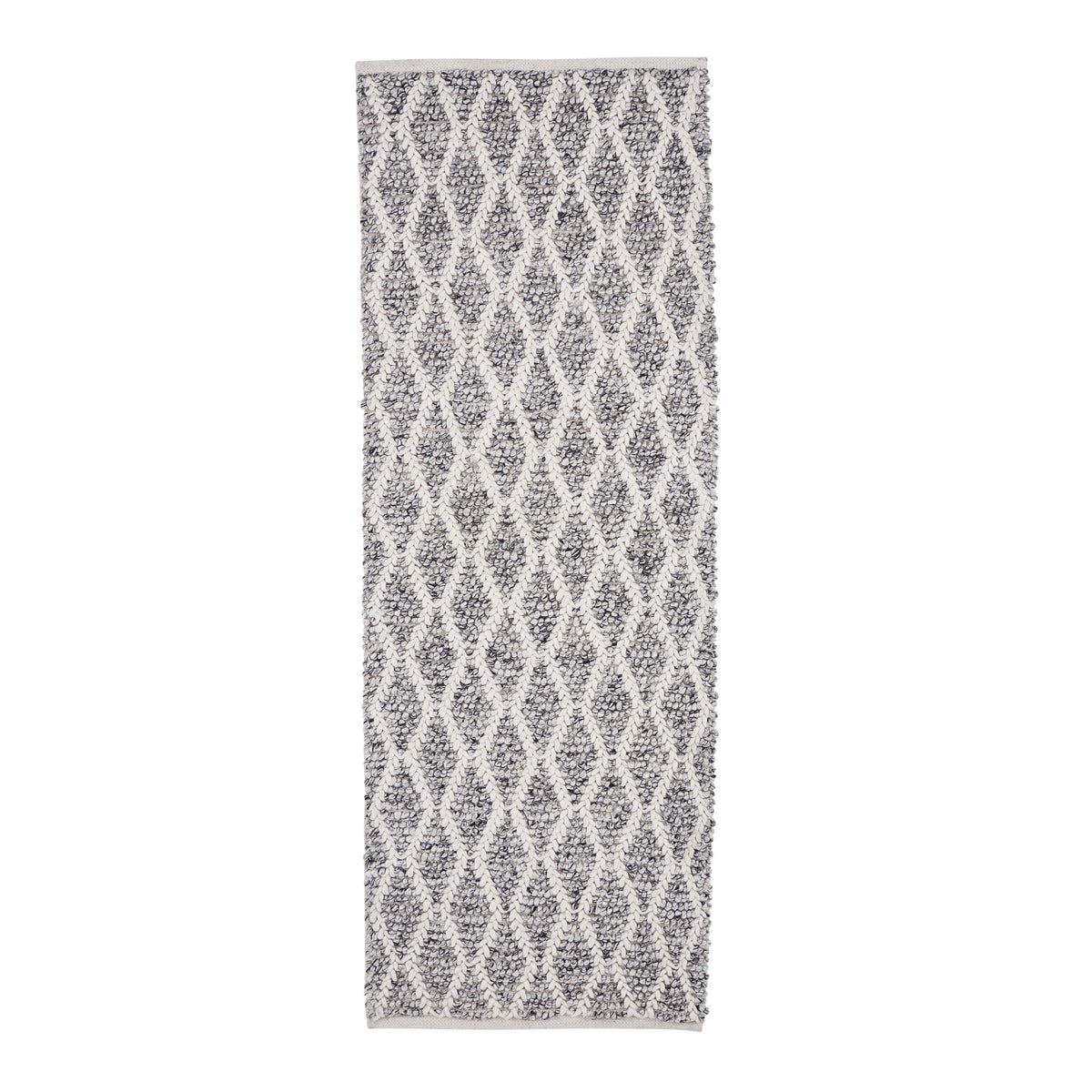 Braided Diamond Grey & Cream Runner 200x70cm – Early Settler Australia