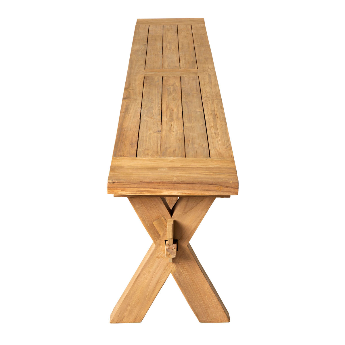 Reclaimed Teak Cross Bench 260cm – Early Settler AU