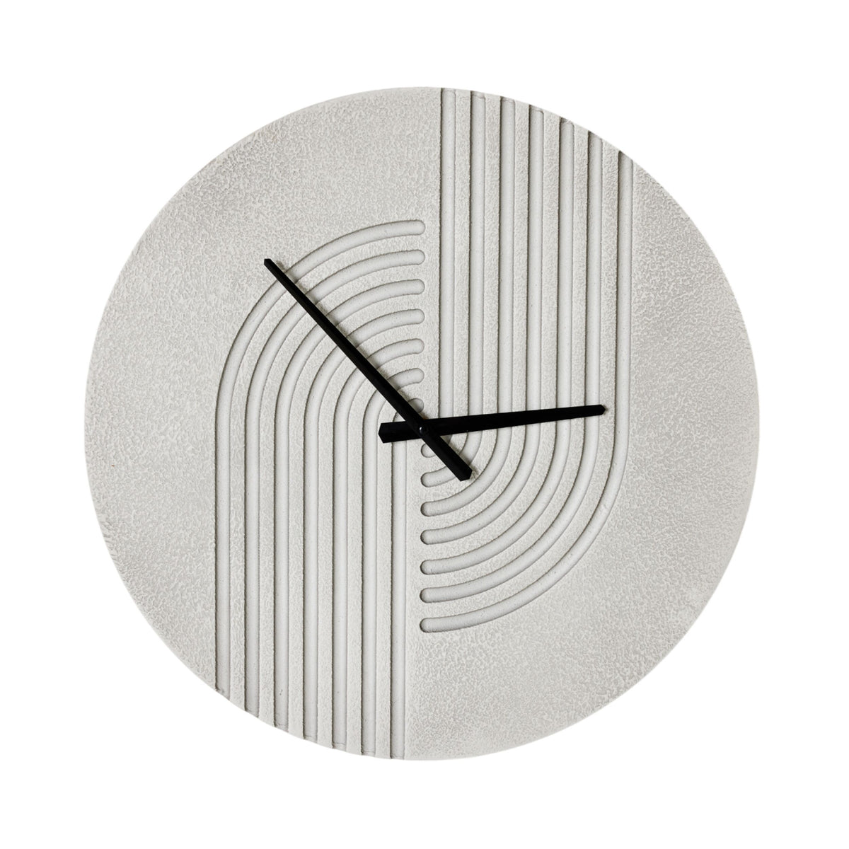 Swirl Wall Clock Grey 50x50x4cm – Early Settler Australia