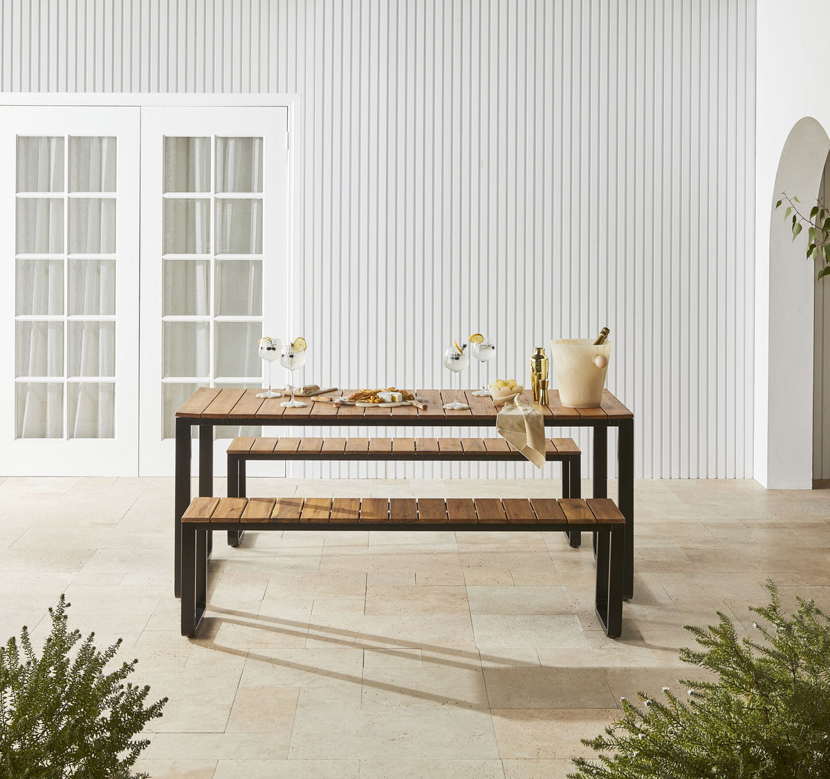 Malia Outdoor Dining Table 240cm - 3 Pce Package – Early Settler Australia