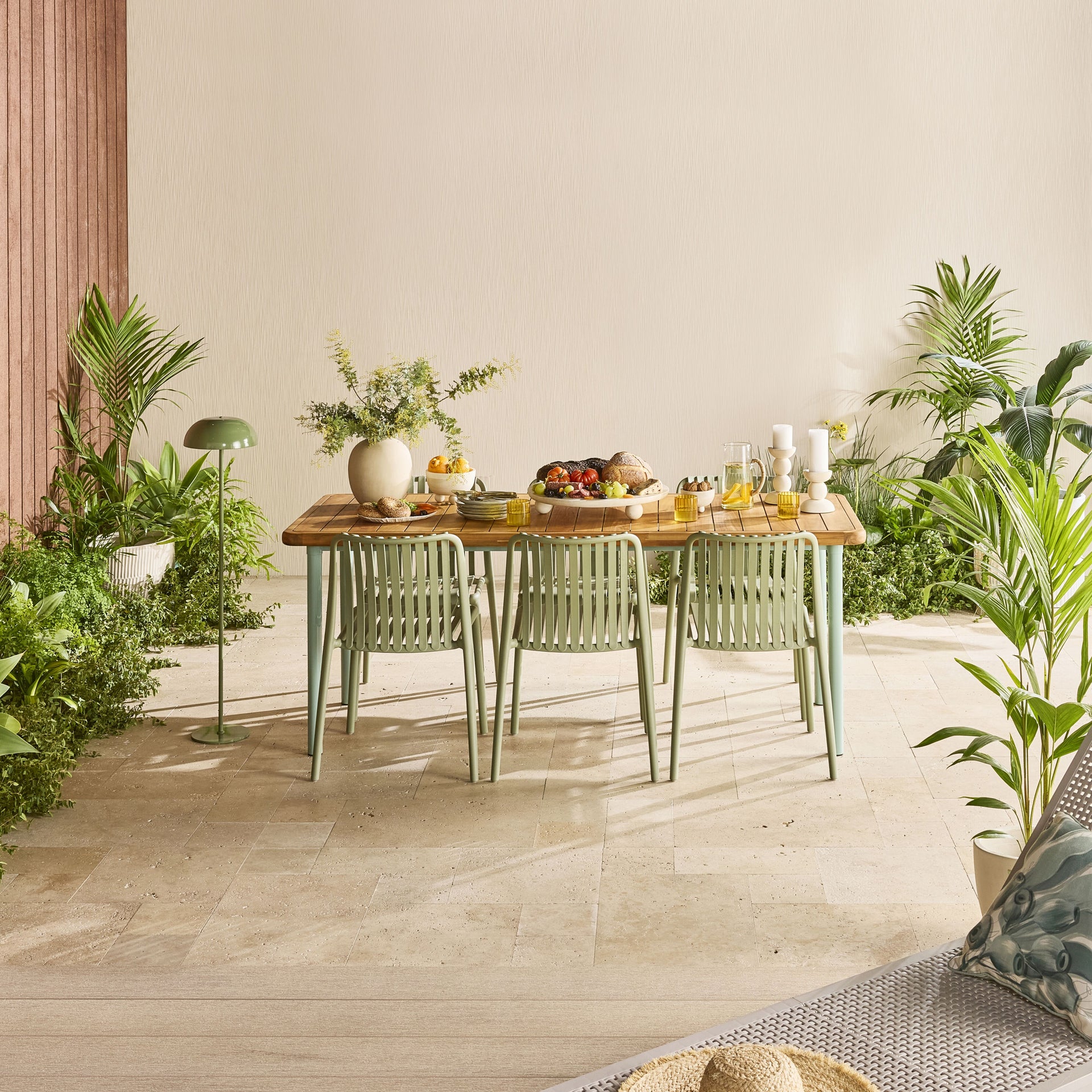 Ellie Outdoor Dining Table 200cm Smoke Green – Early Settler Australia