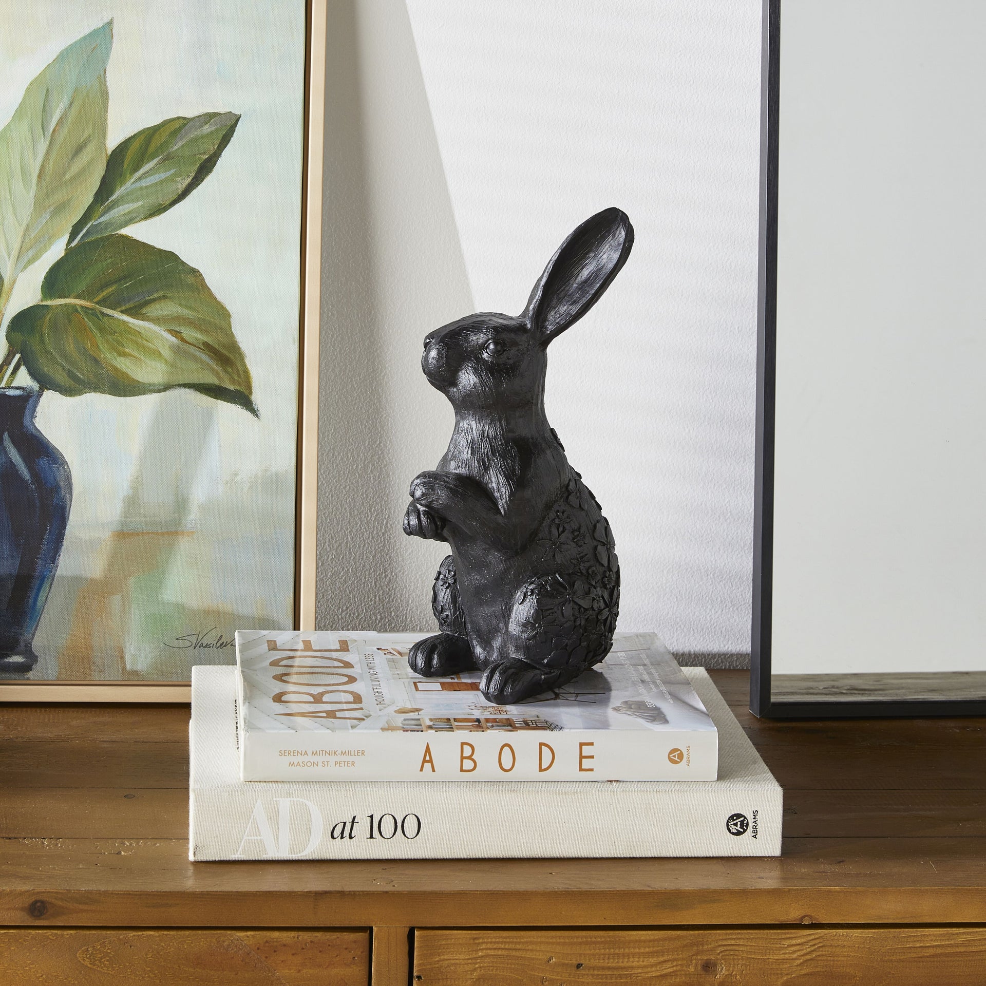 Black Rabbit Statue 31x15x13cm – Early Settler Australia