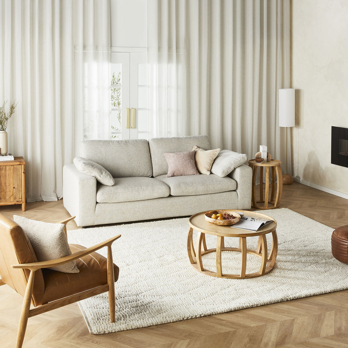 Blakely 3 Seater Sofa Asher Cloud – Early Settler Australia