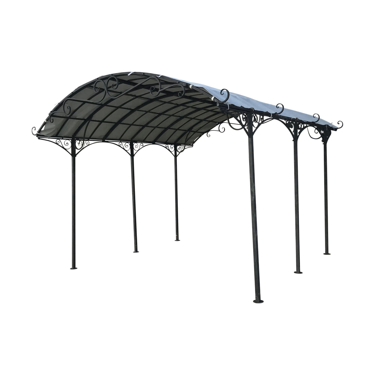 Tivoli Gazebo Antique Grey with Light Grey Canopy – Early Settler AU