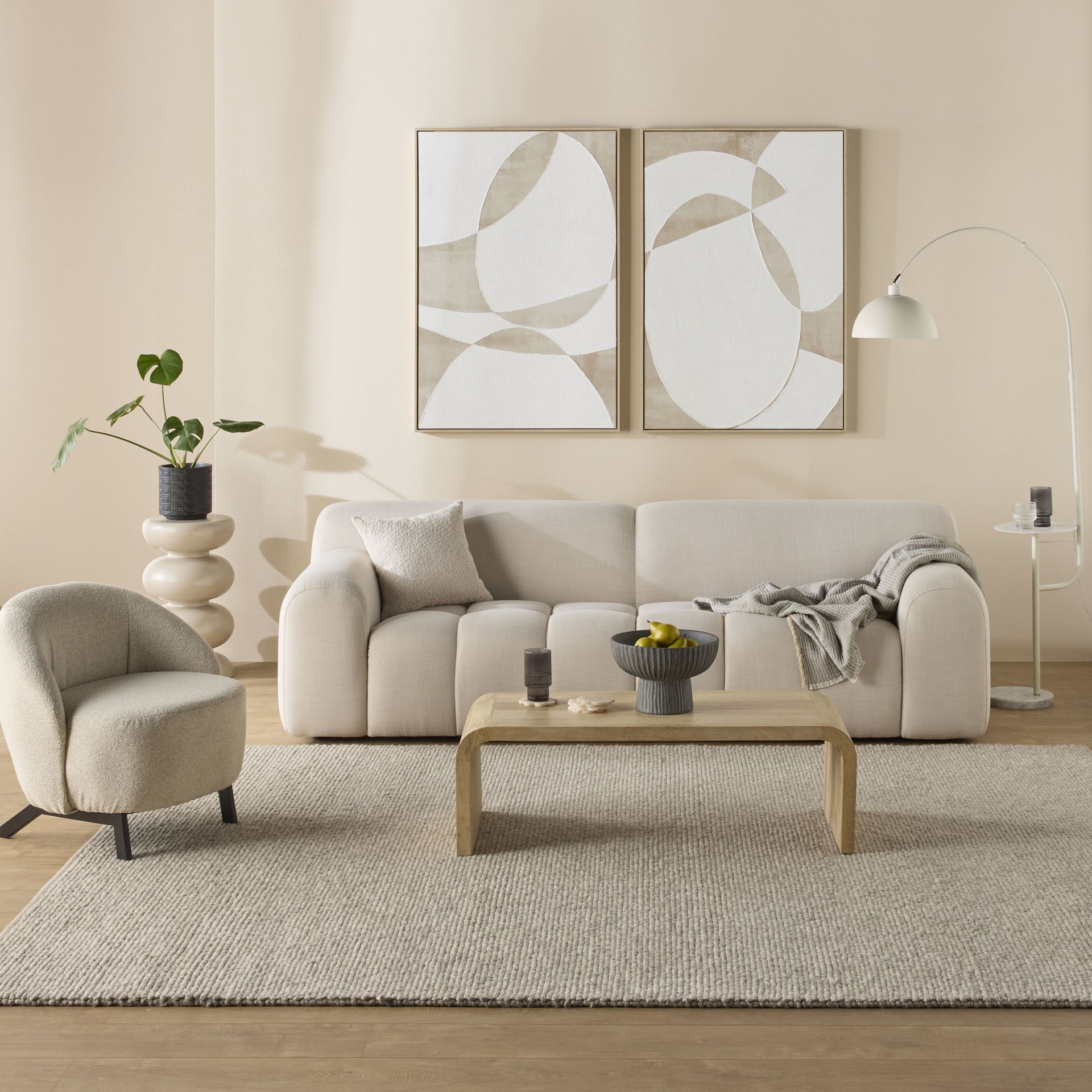 Alexis 3 Seater Sofa Natural Weave – Early Settler Australia