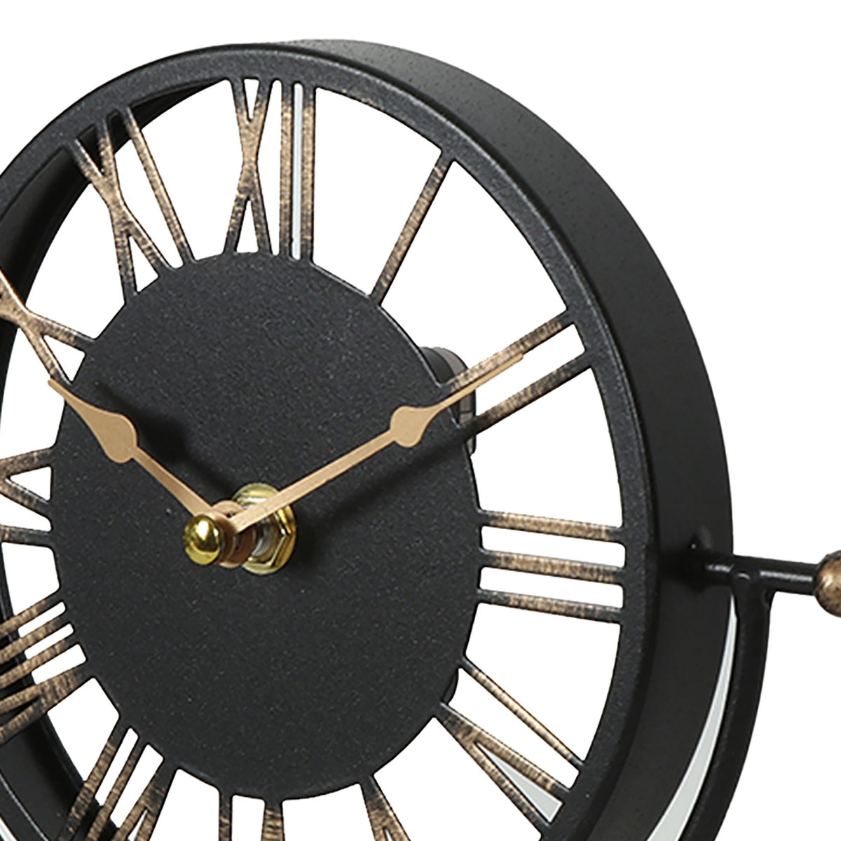 Roman Cut Out Iron Mantel Clock 20cm – Early Settler AU