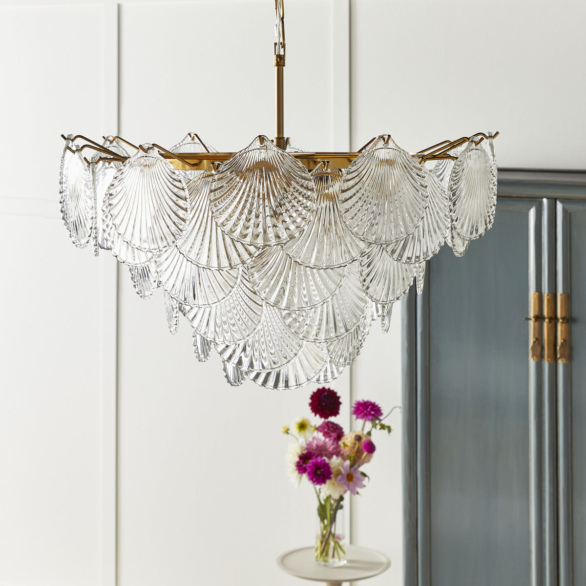 Shelly 8 Light Chandelier 60x46cm – Early Settler Australia