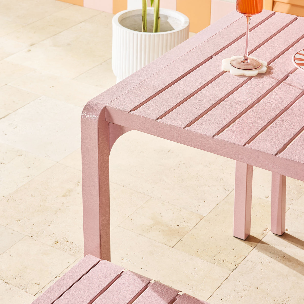 Kace Dining Table 165cm Rose Pink – Early Settler Australia