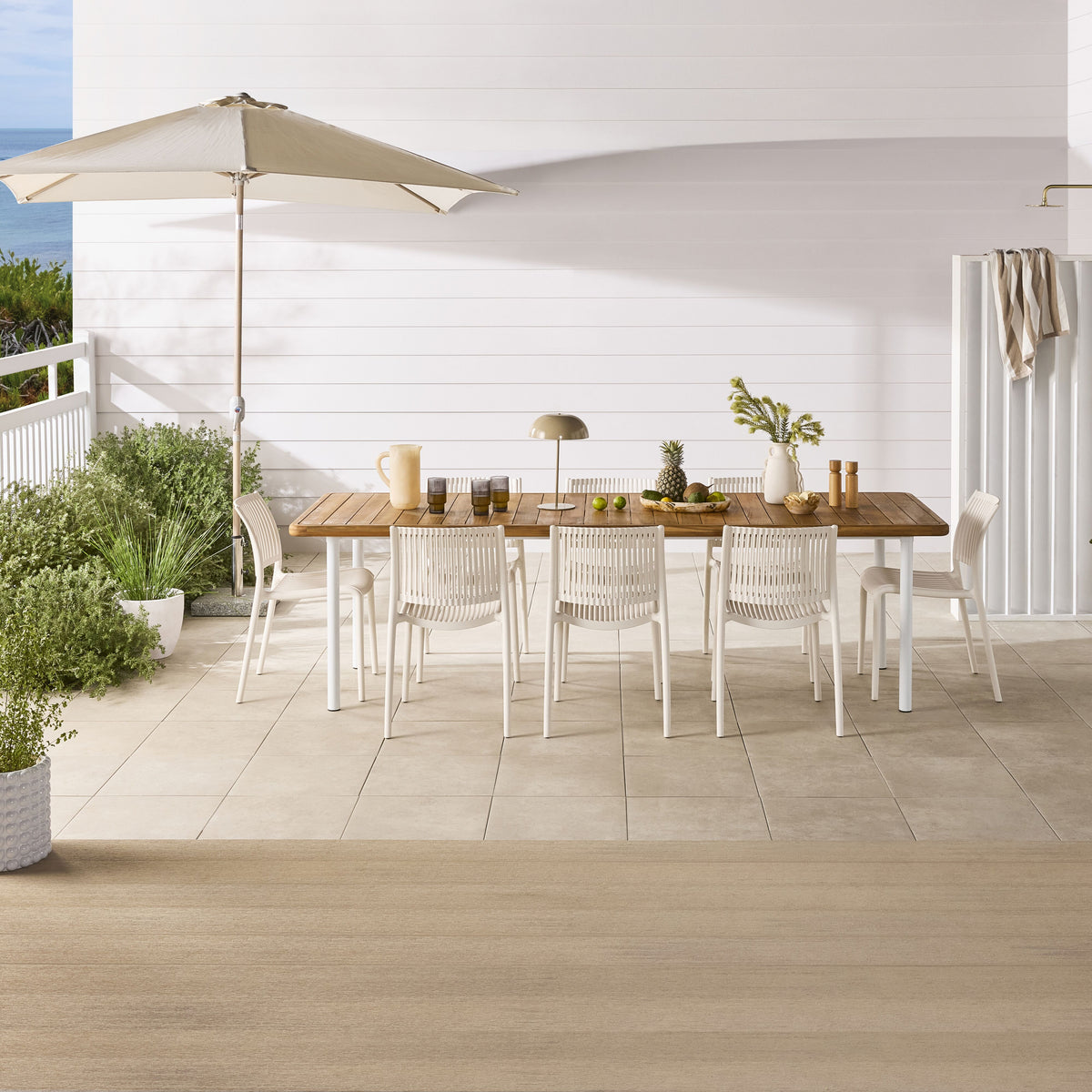 Ellie Outdoor Dining Table 260cm White – Early Settler Australia