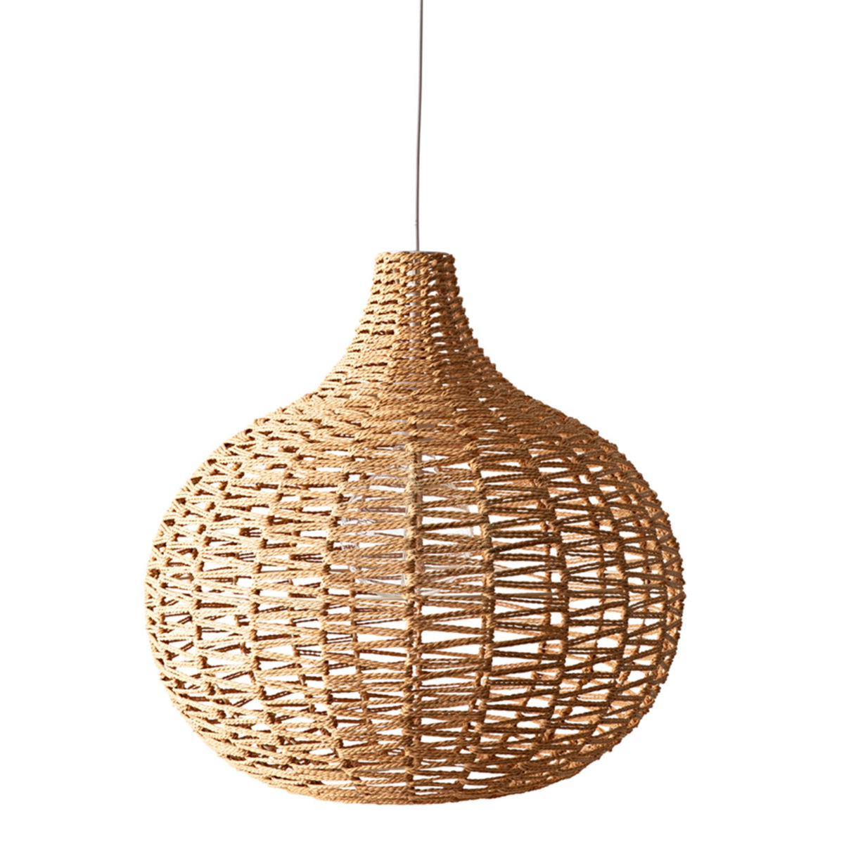 Tula Natural Rattan Bell Pendant 52x50x50cm – Early Settler AU