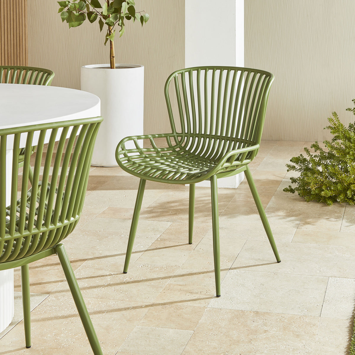Lini Outdoor Dining Chair Khaki Green – Early Settler Australia