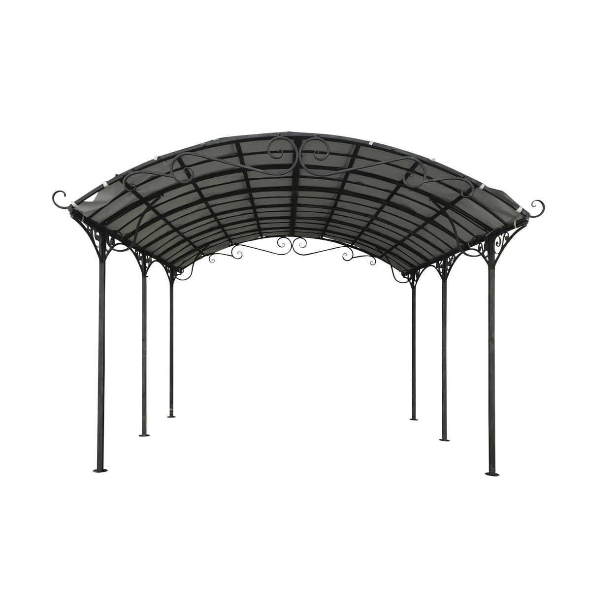 Tivoli Gazebo Antique Grey with Light Grey Canopy – Early Settler Australia