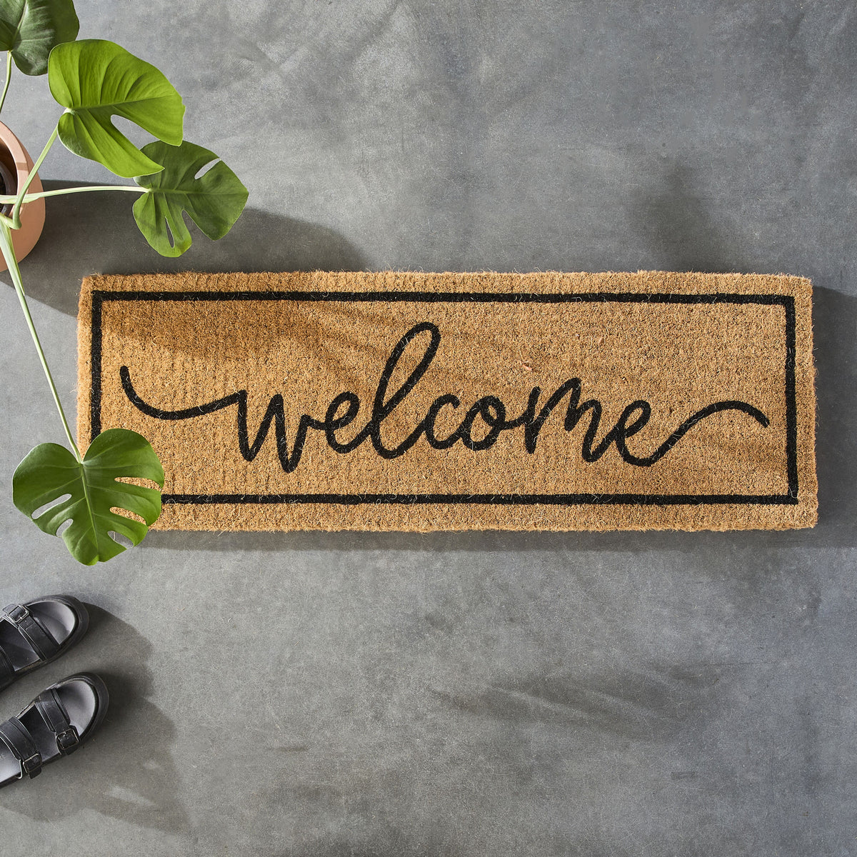 Welcome Long Coir Doormat 120x40cm – Early Settler Australia