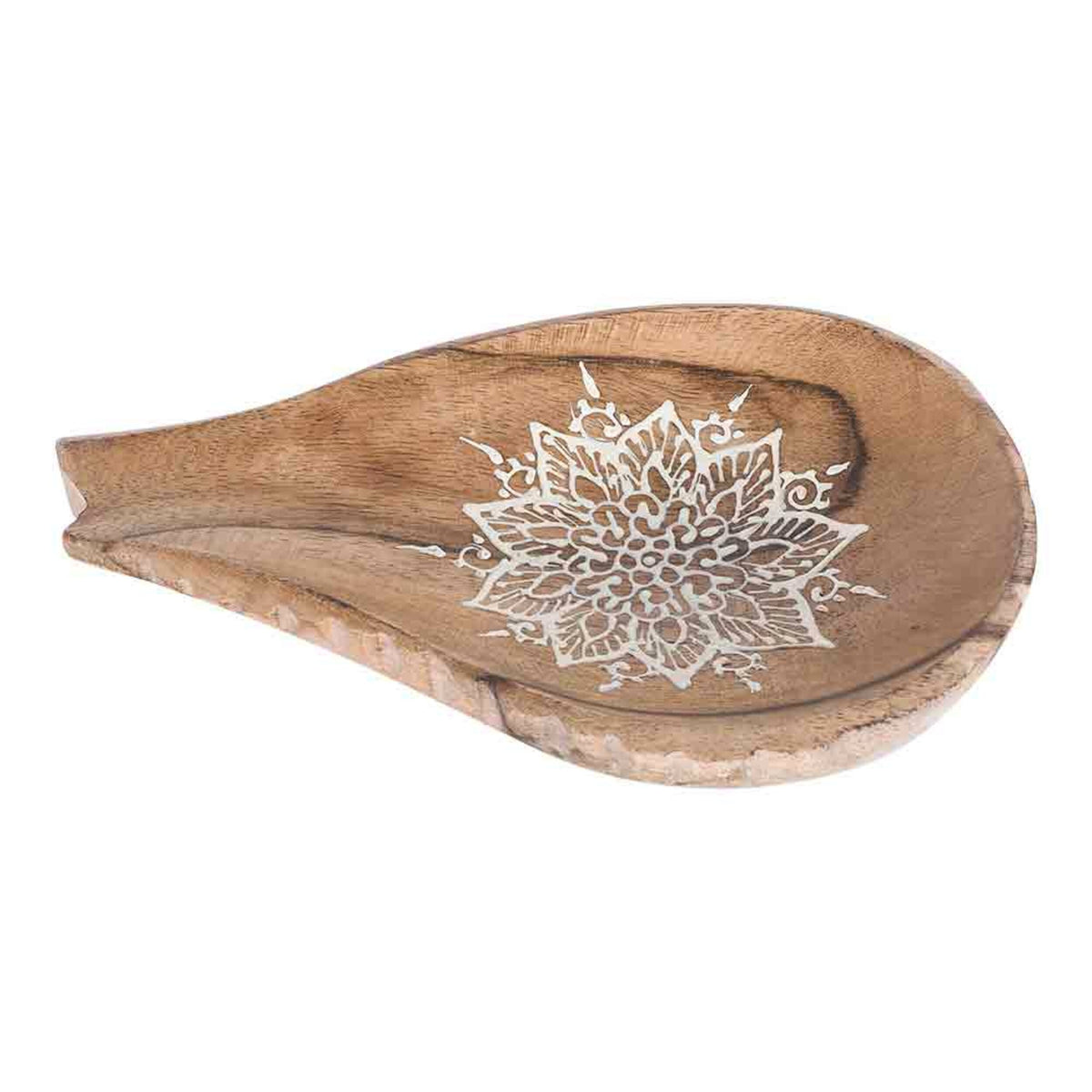 Frieze Wooden Henna Teardrop Dish 8x5cm – Early Settler Australia