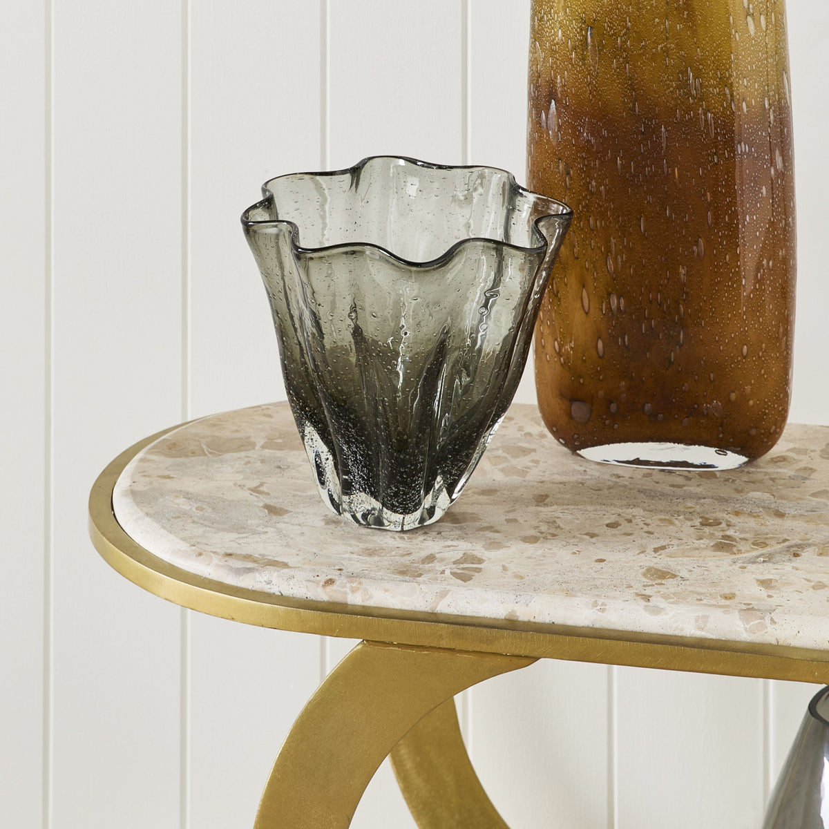 Cabbage Glass Vase Smoke Medium – Early Settler Australia