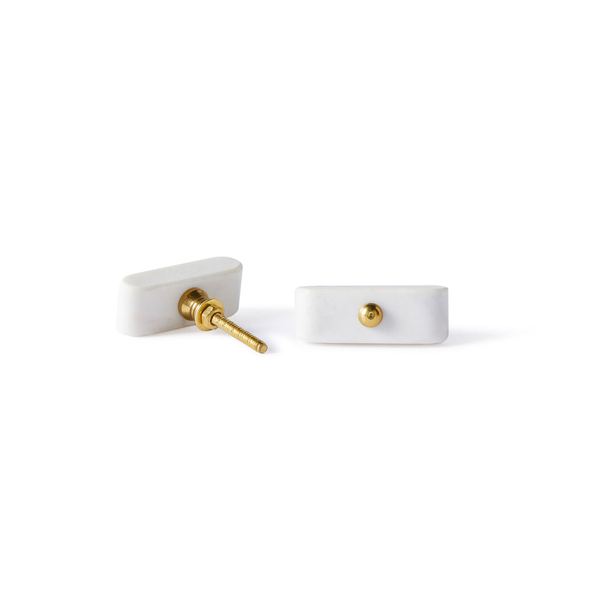 Ara White Pin Detail Knob 5.5cm – Early Settler Australia