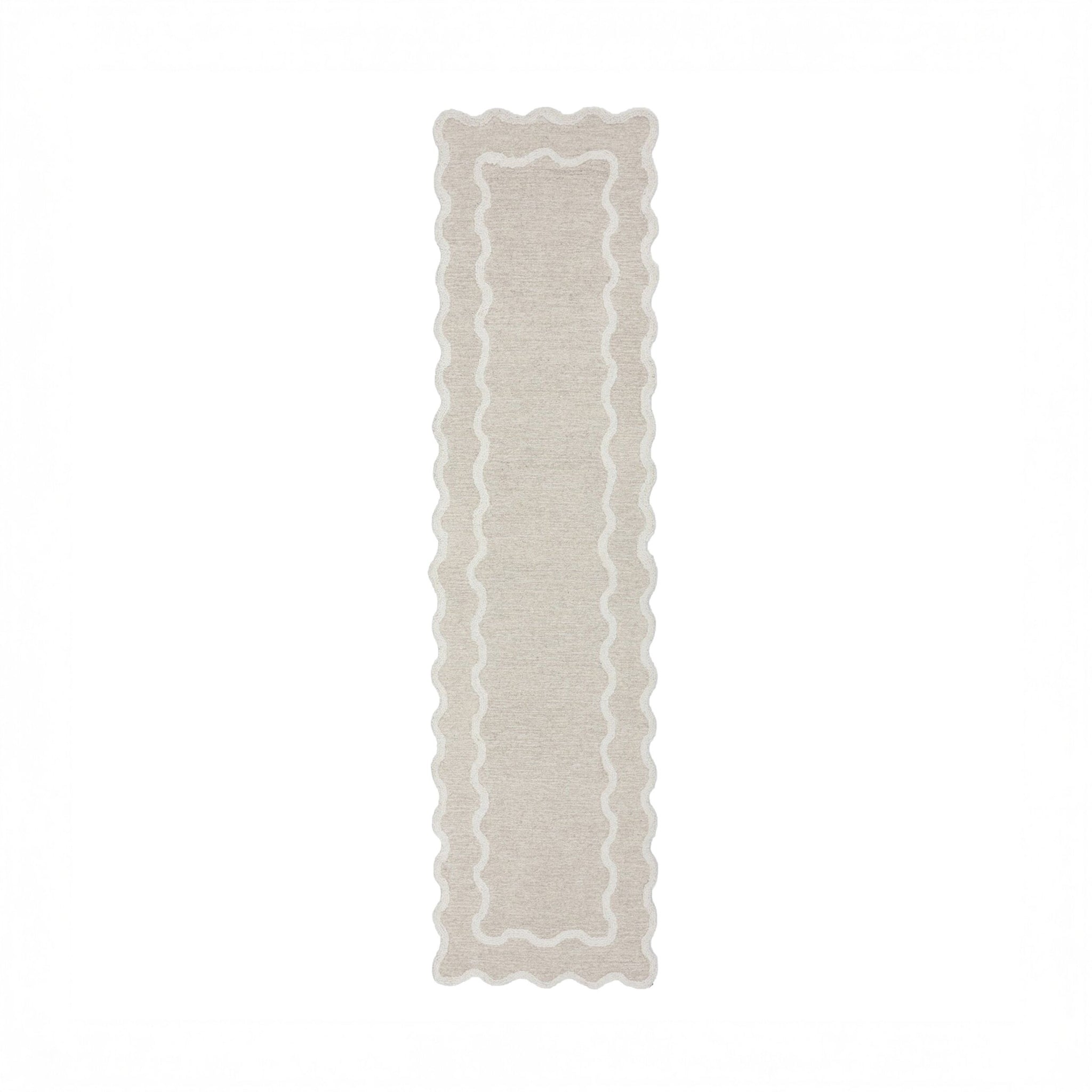 Bromby Scalloped Wool Runner 80x300cm – Early Settler Australia