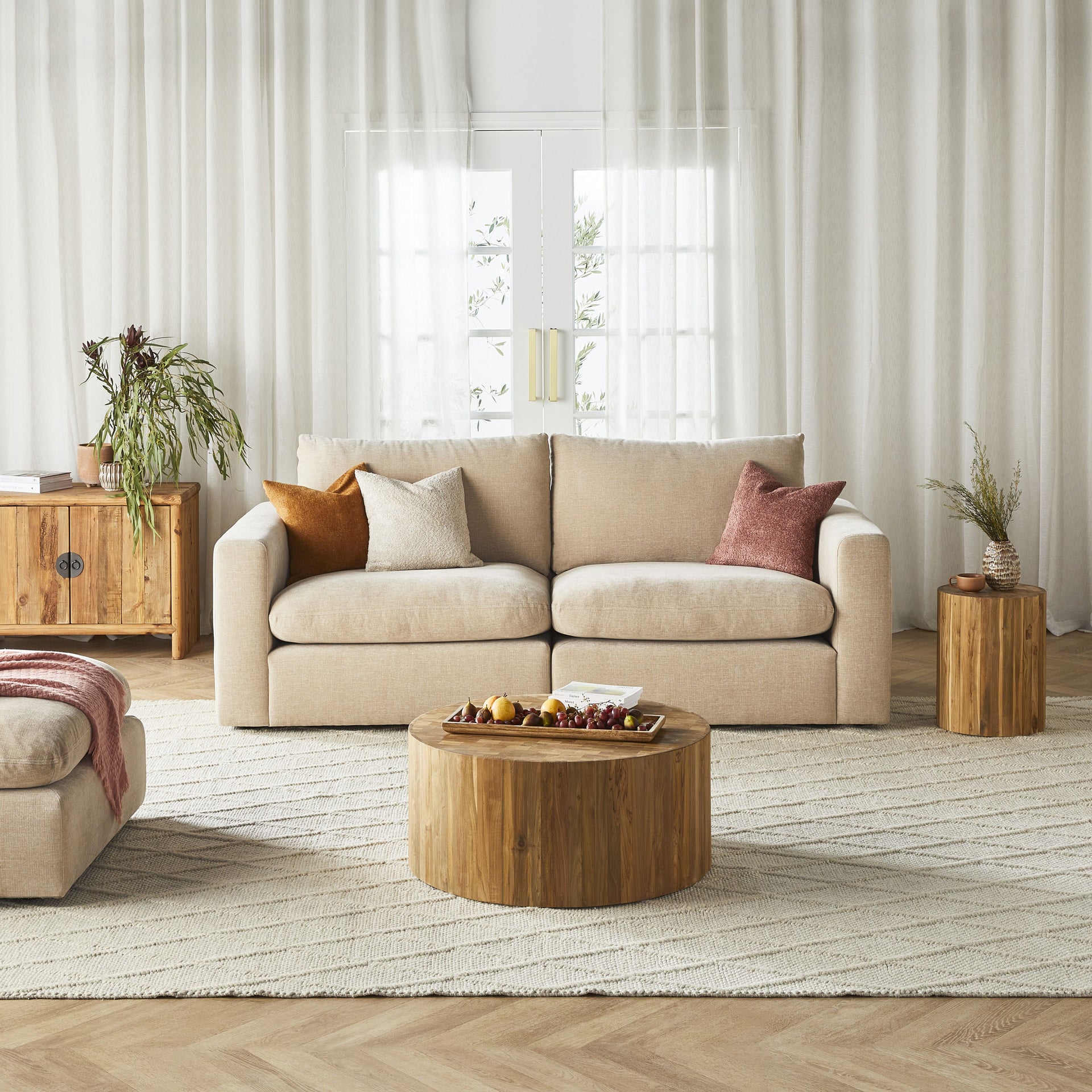 Darcie 2 Seater Sofa Serenity Tortilla – Early Settler Australia
