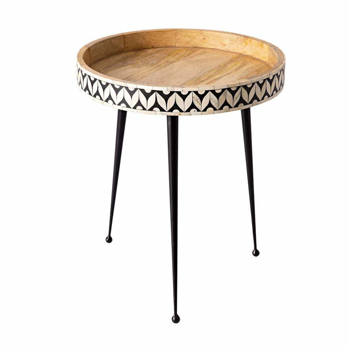 Indali Bone Inlay Side Table – Early Settler Australia