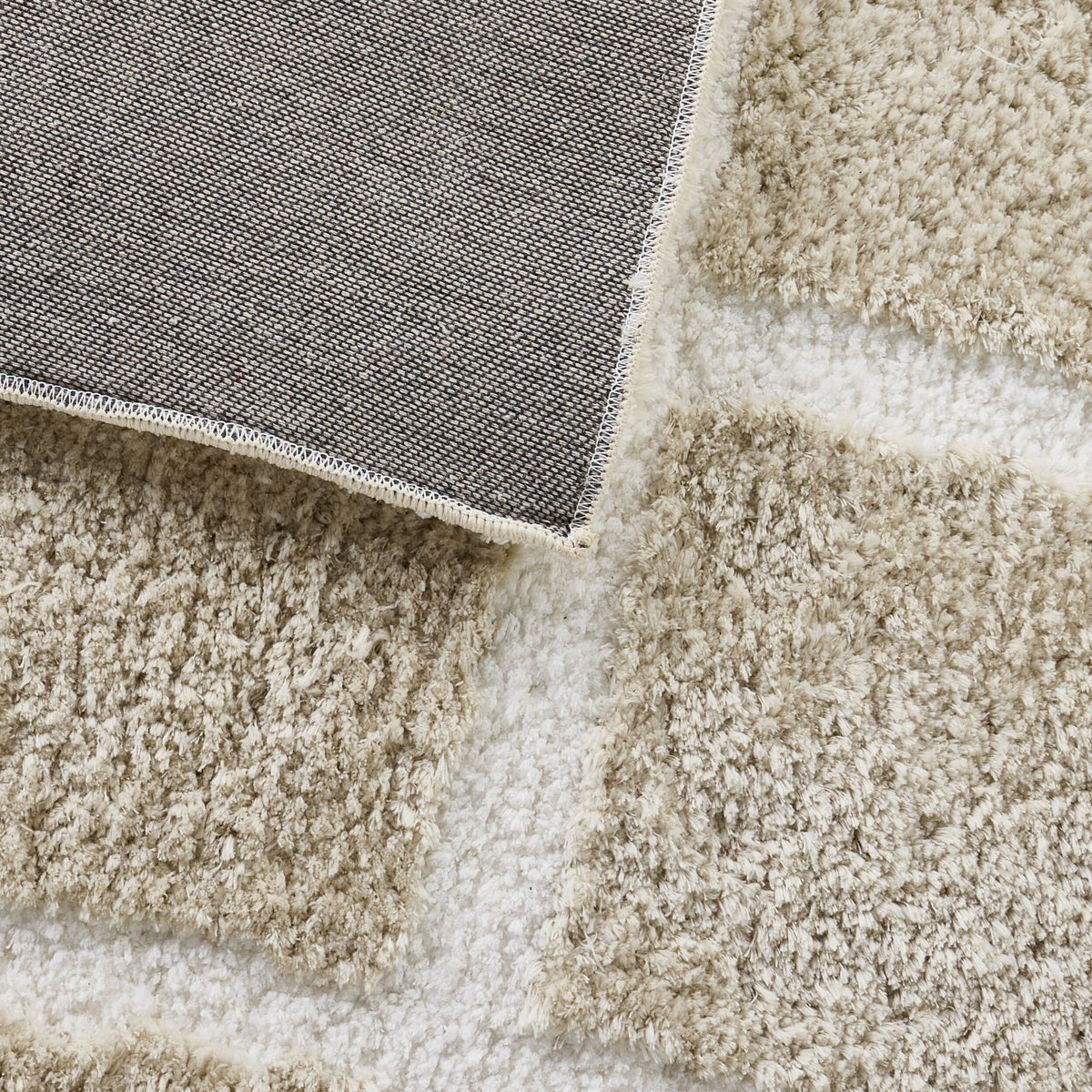 Gridlock Plush Rug Ivory 150x240cm – Early Settler Australia