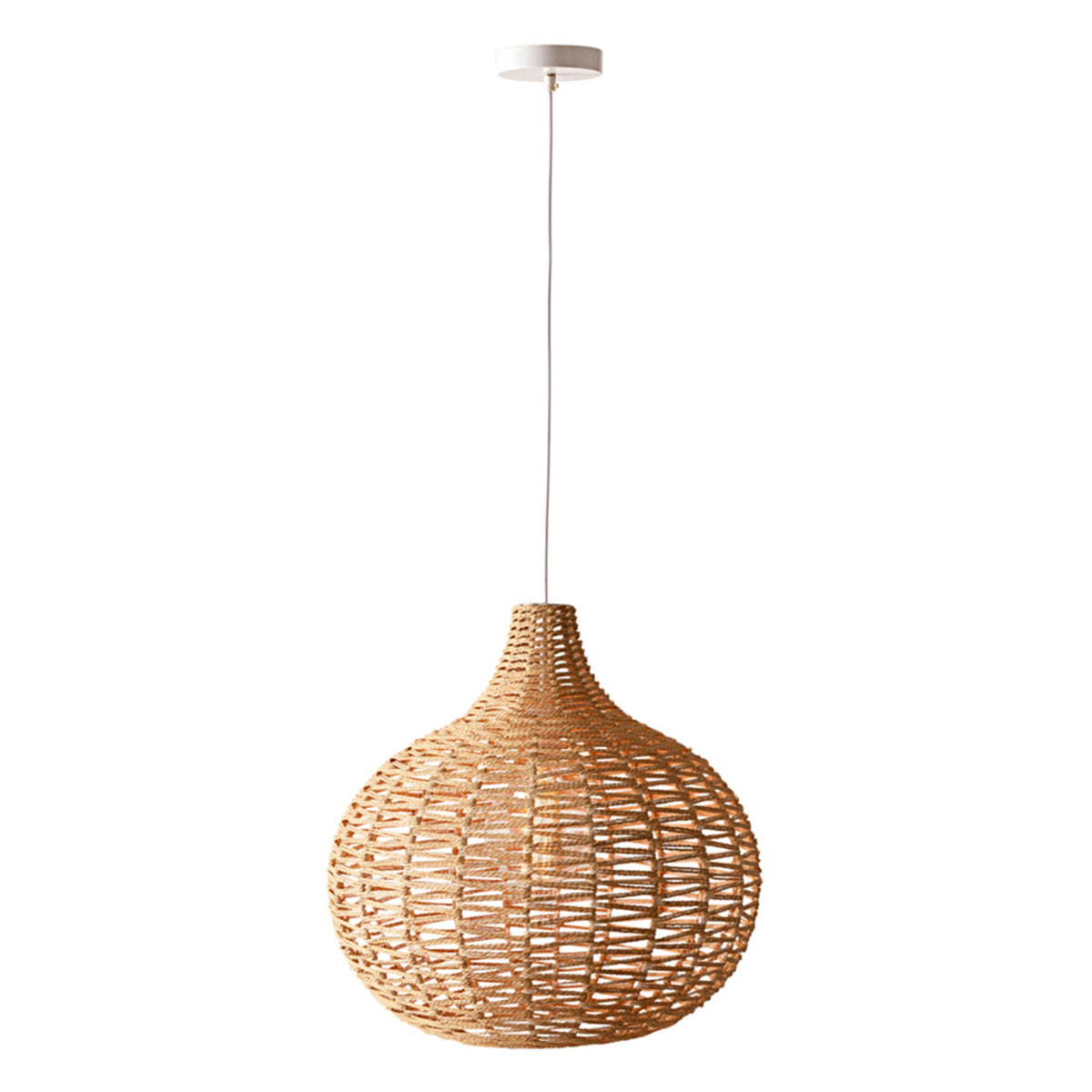 Tula Natural Rattan Bell Pendant 52x50x50cm – Early Settler AU