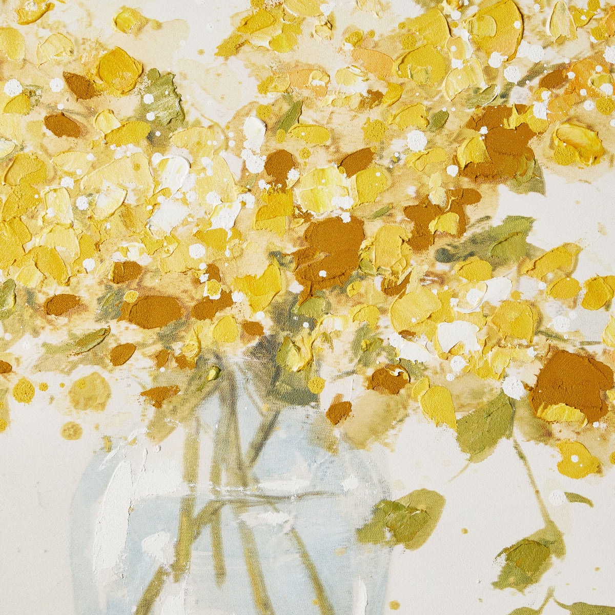 Fresh Picked Wattle Framed Oil Painting 82.5x82.5cm – Early Settler AU