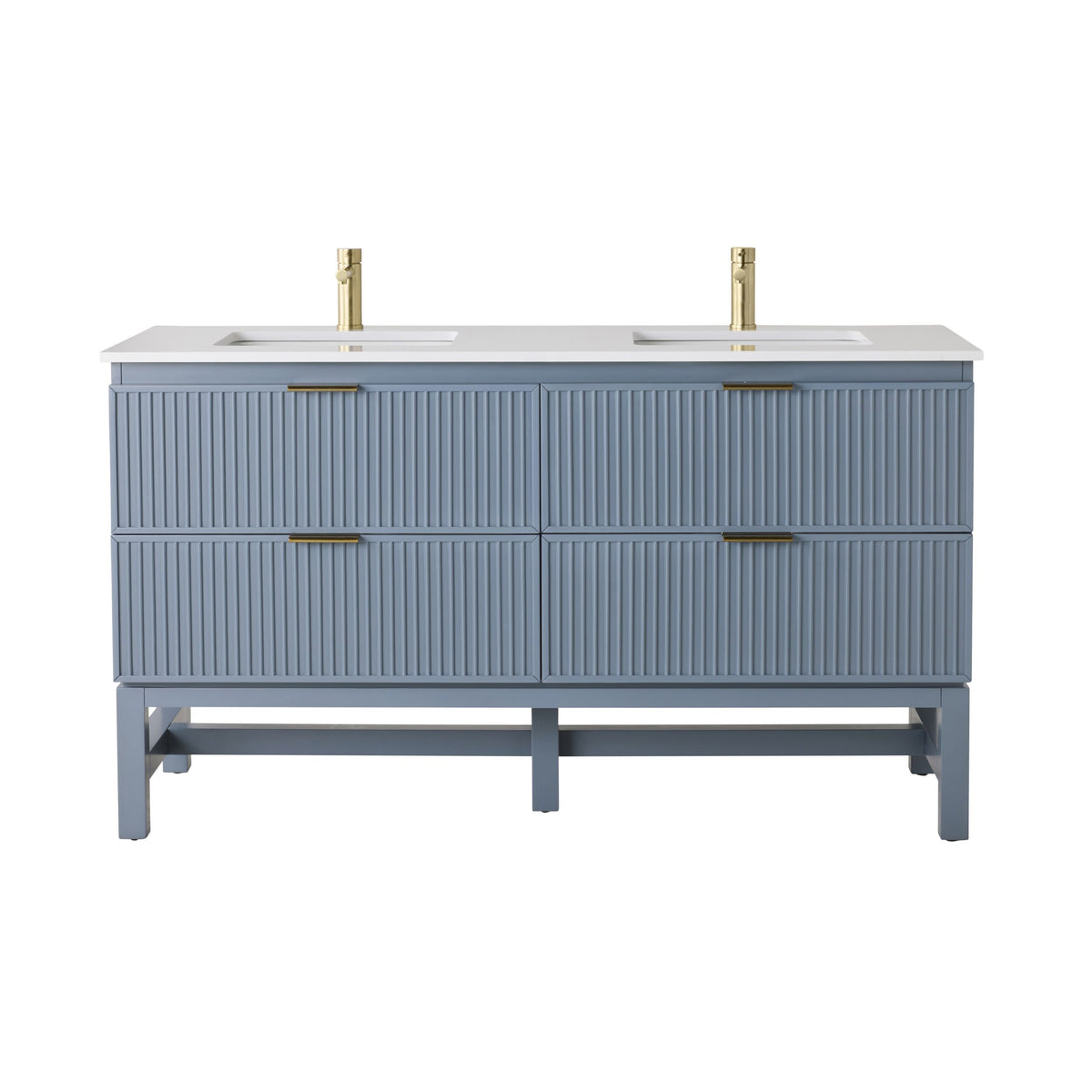 Lennox Double Vanity Slate Blue 1550mm – Early Settler Australia