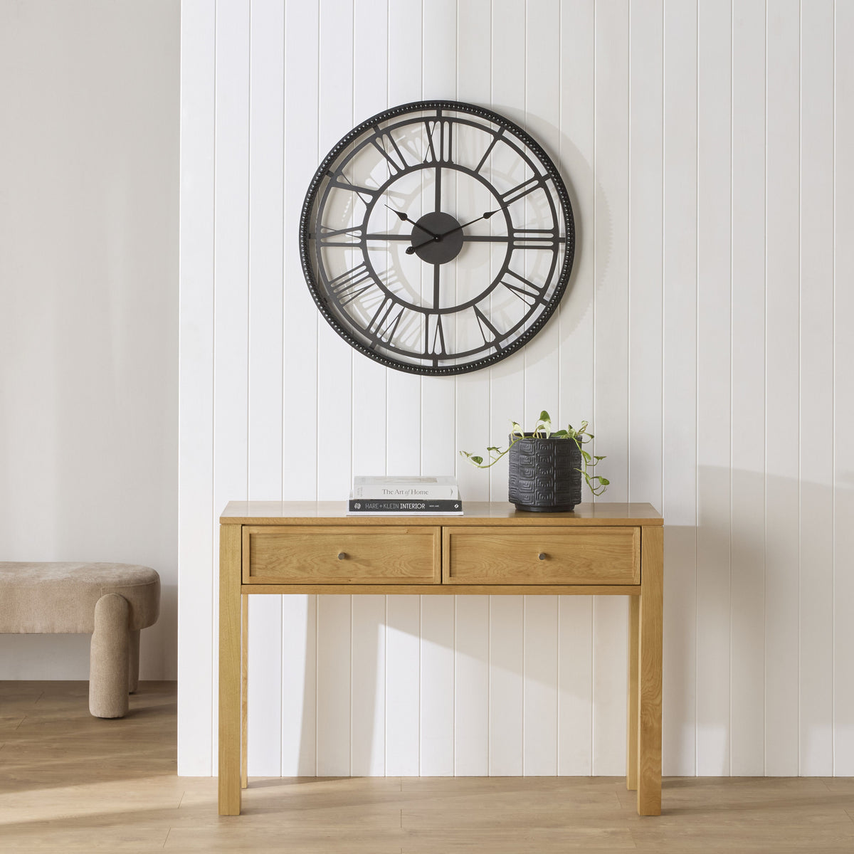 Roman Cut Out Iron Wall Clock 80cm – Early Settler AU