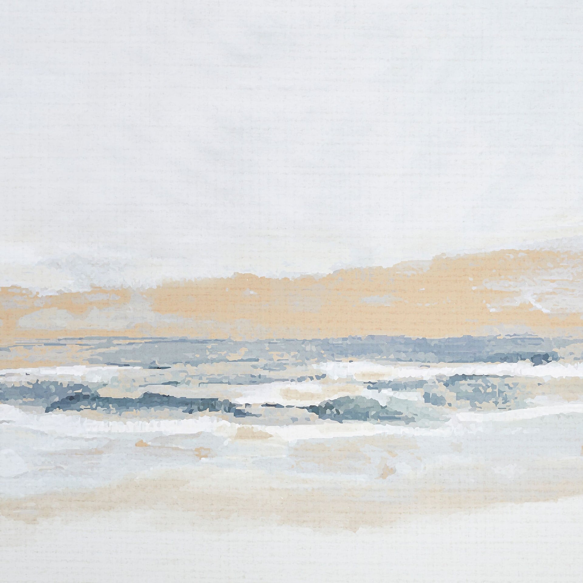 Abstract Beach Landscape Canvas Print 142.6x102.6cm – Early Settler ...