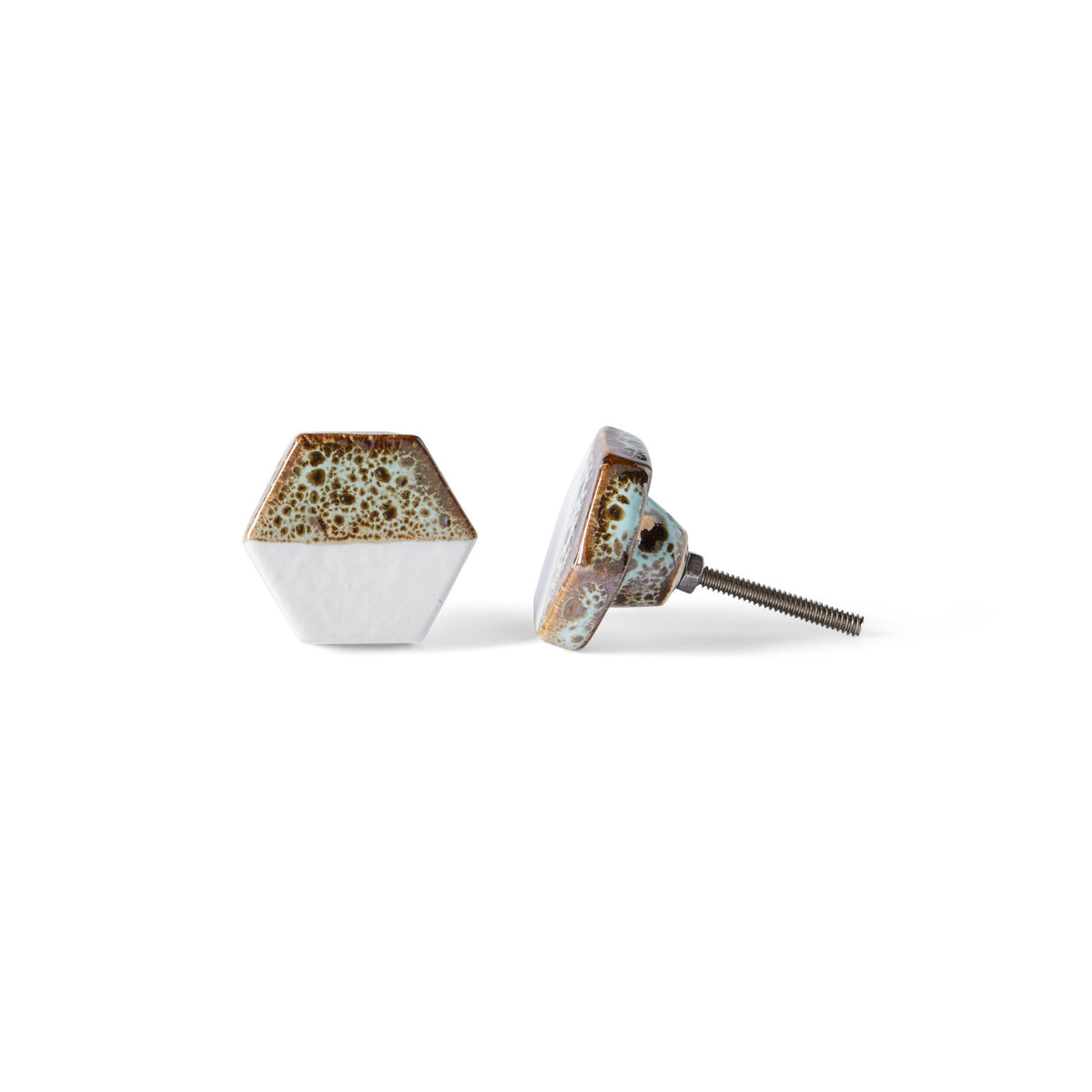 Glazed Hex Knob 4cm – Early Settler Australia
