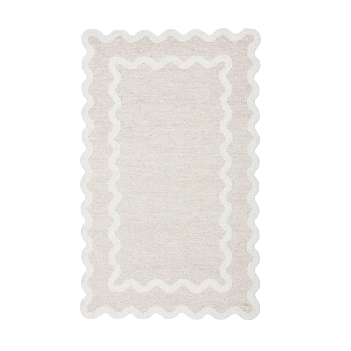 Bromby Scalloped Wool Rug 150x240cm – Early Settler Australia