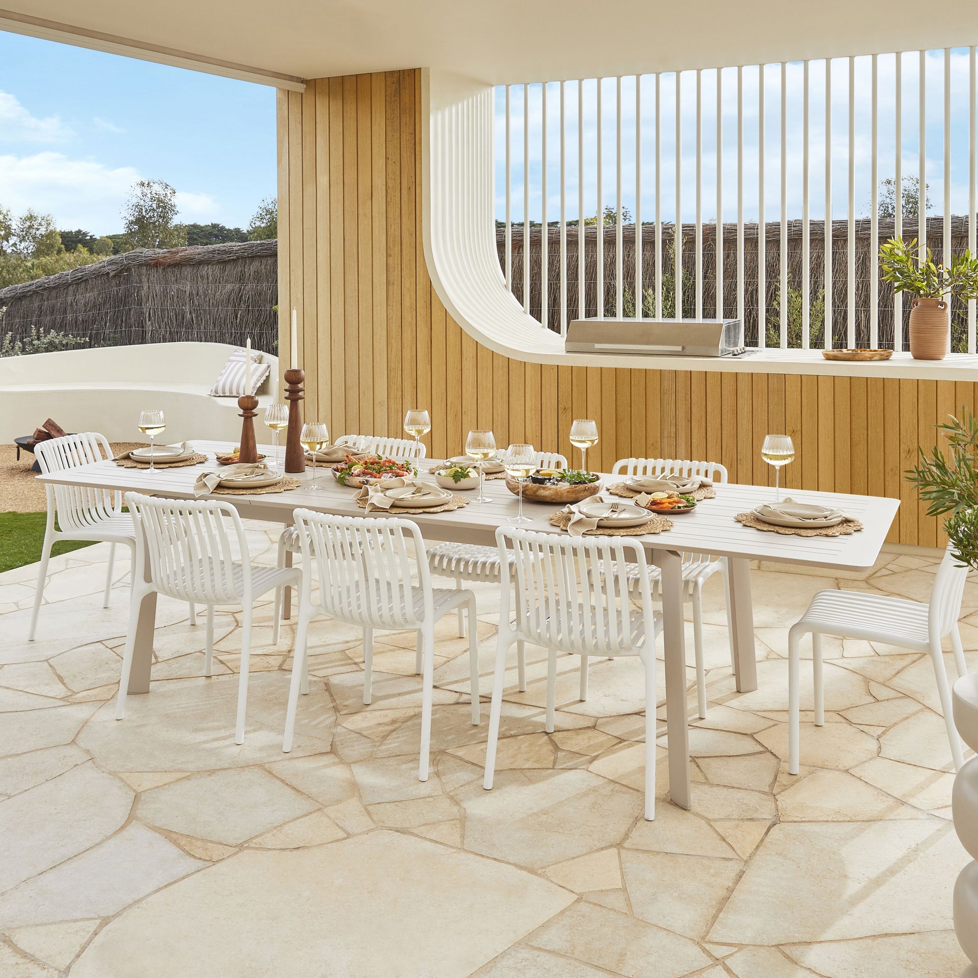 Santana Aluminium Extension Table 200cm (Ext 300cm) Taupe – Early ...