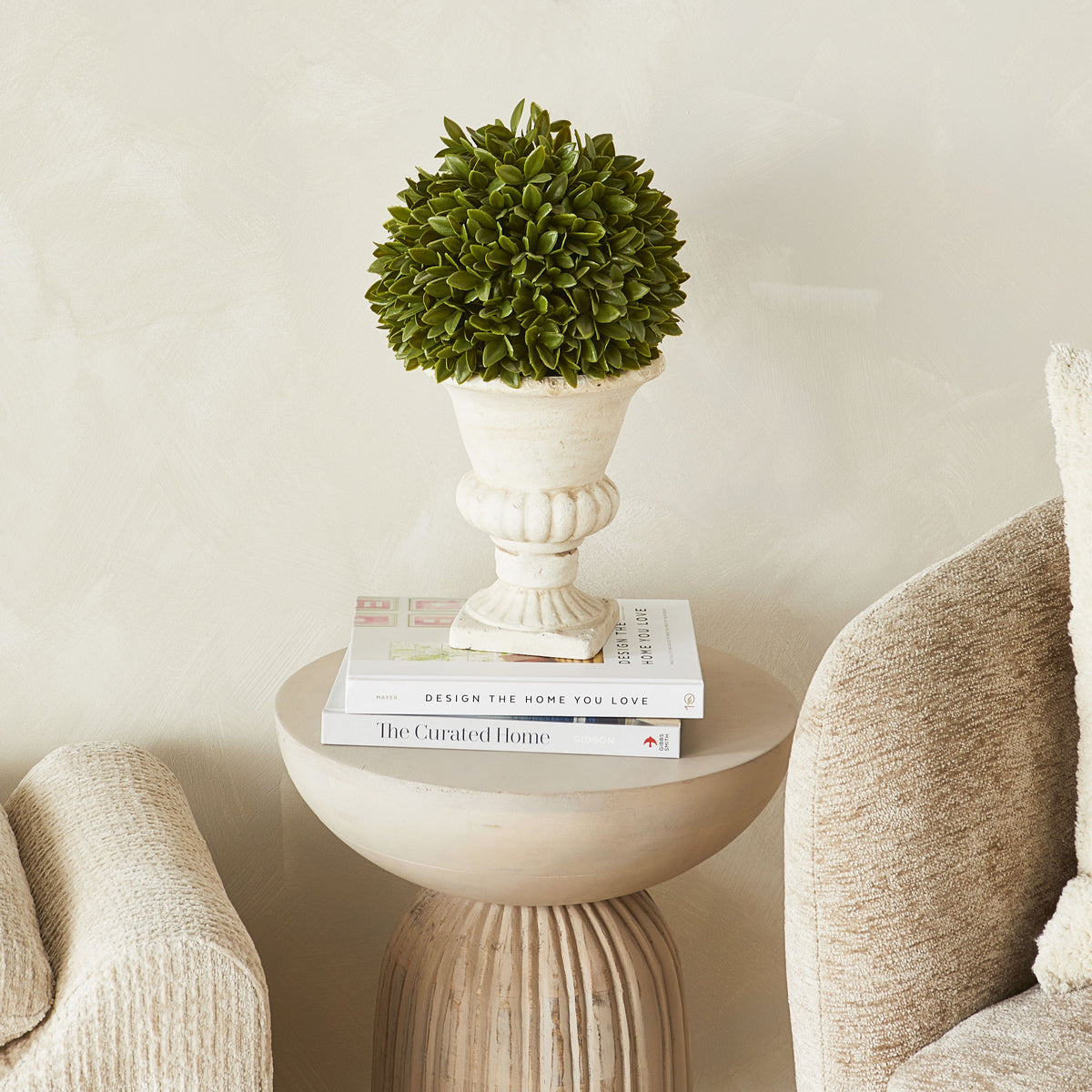 De Fleurs Round Topiary Arrangement 41x25x25cm – Early Settler Australia