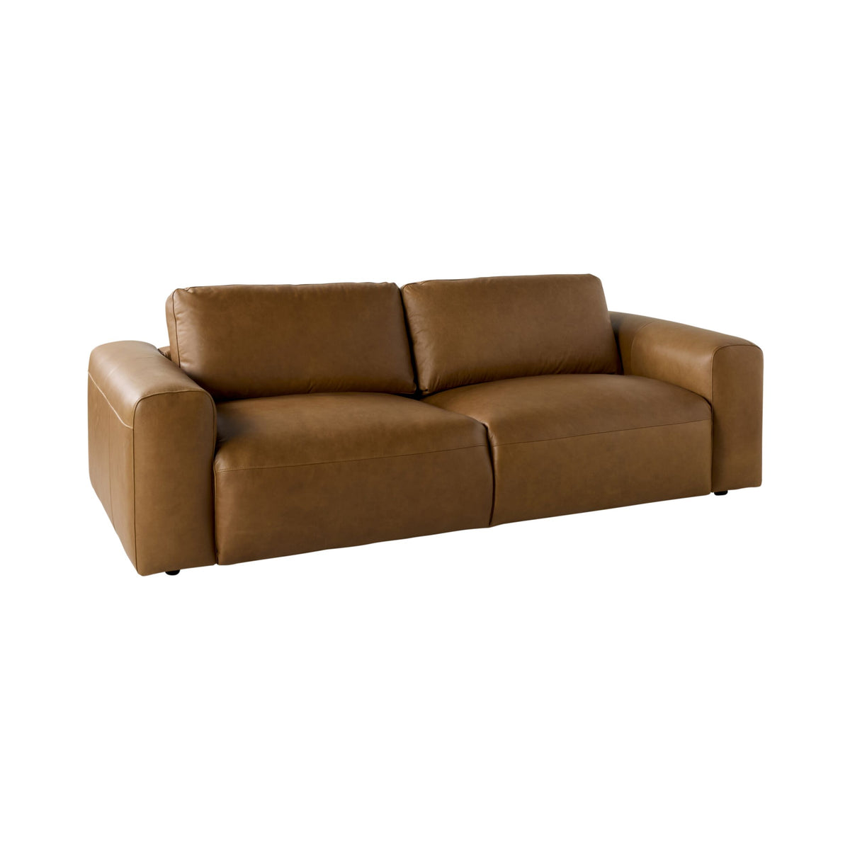 Ryder 3 Seater Leather Sofa Dakota Light Chestnut – Early Settler Australia